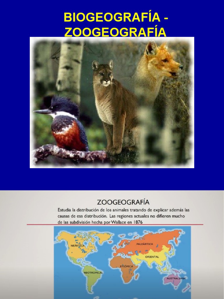 Biogeografía Zoogeografía | PDF