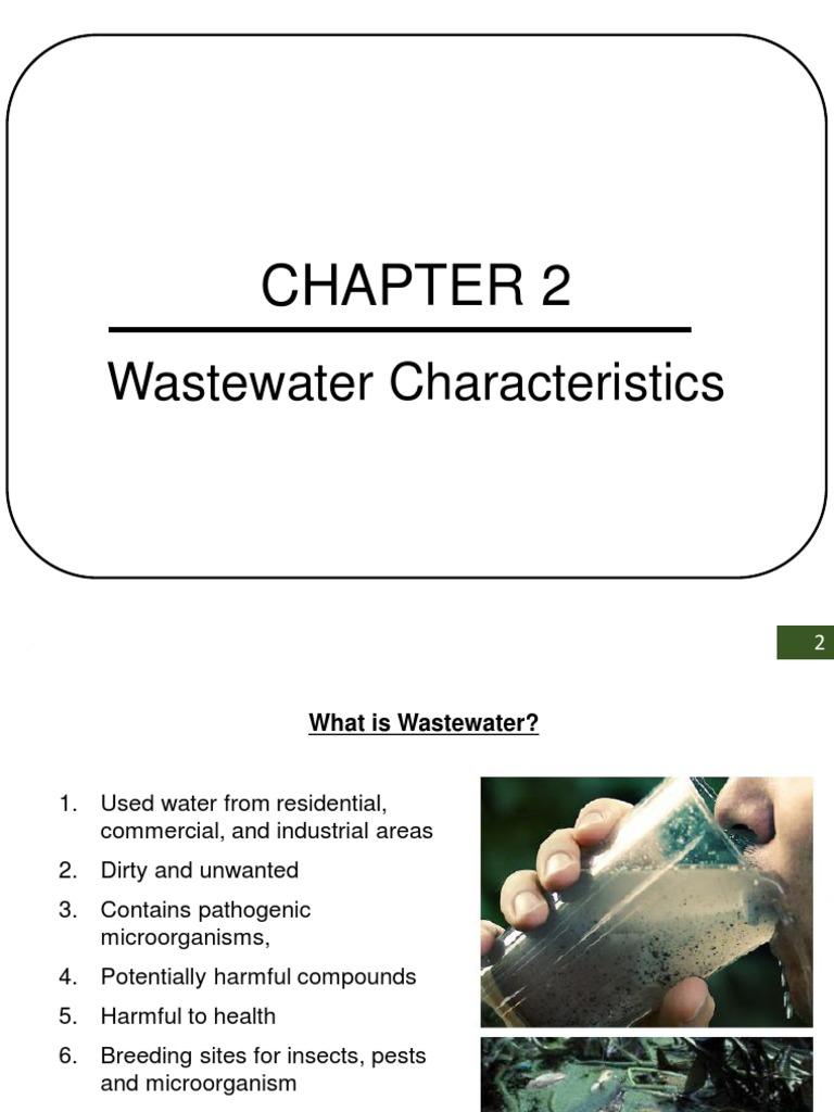 Chapter 2 Wastewater Characteristics | PDF | Water | Sewage Treatment