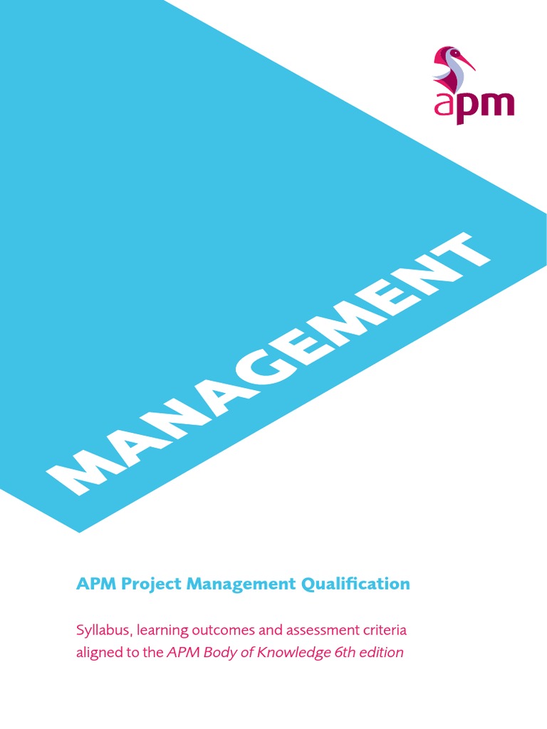 Apm PMQ Bok6 Syllabus 0419 | PDF | Project Management | Risk Management