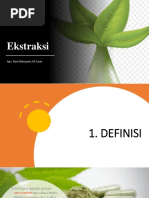Definisi dan Proses Ekstraksi Ekstrak | PDF