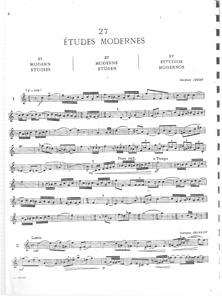 Arban 27 Etudes Modernes | PDF