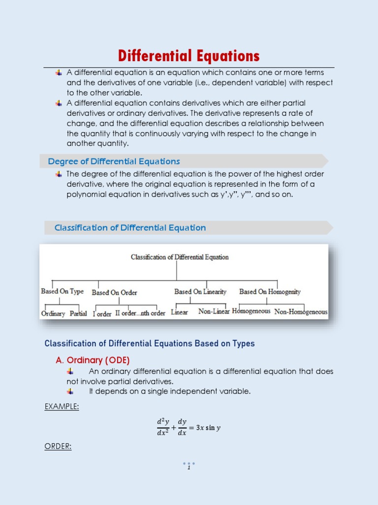 Solving Differential Equations | PDF | Partial Differential Equation ...
