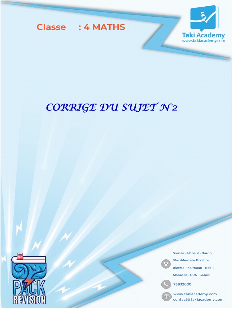 Corrigé Sujet 2 | PDF | Maison et jardin