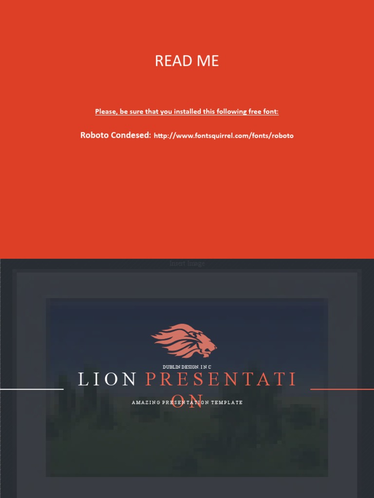 LION Template A4 Print | PDF | Text | Graphic Design