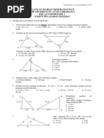 Latihan Soal Matematika Kelas 9 Kekongruenan Dan Kesebangunan | PDF