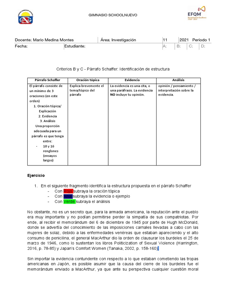 Criterio B y C - Párrafo Schaffer | PDF