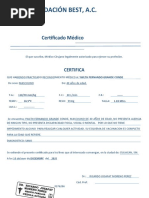 Certificado Medico Similares | PDF