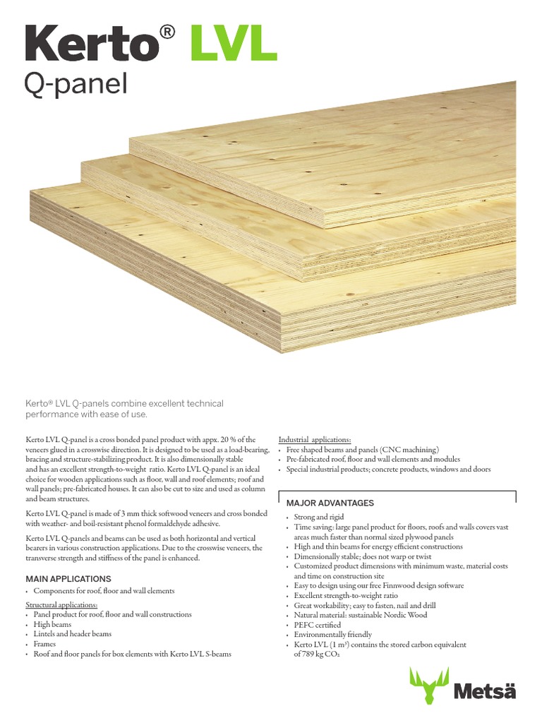 Kerto® LVL Q-Panels Combine Excellent Technical Performance With Ease ...