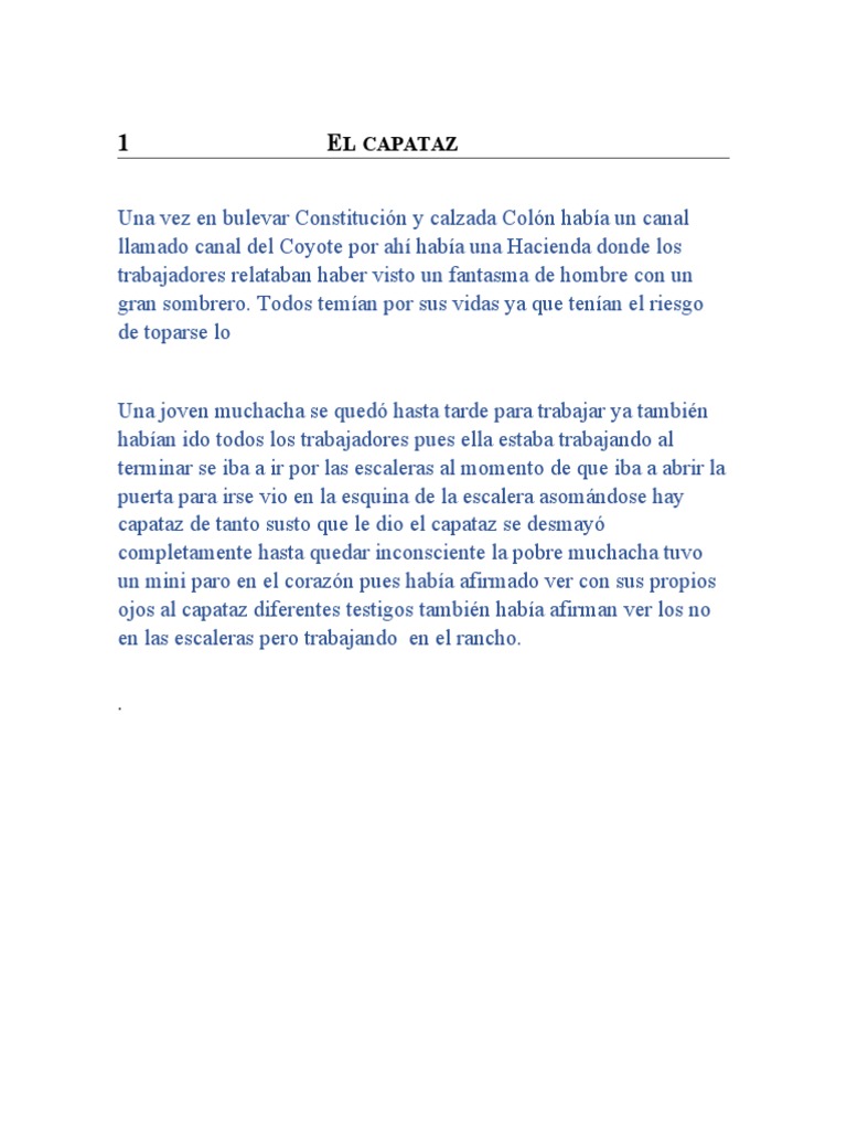 El Capataz | PDF