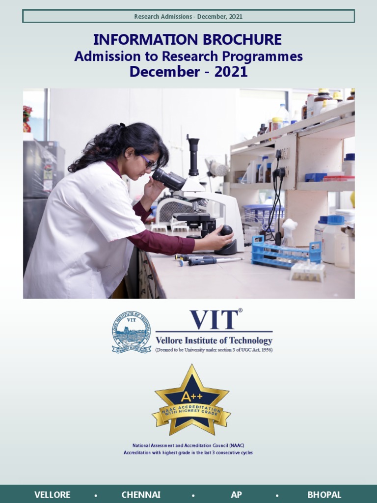 Research Admission Brochure Dec2021 | PDF | Doctor Of Philosophy ...