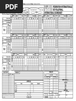 Fivb Volleyball Scoresheet | PDF | Referee | Leisure