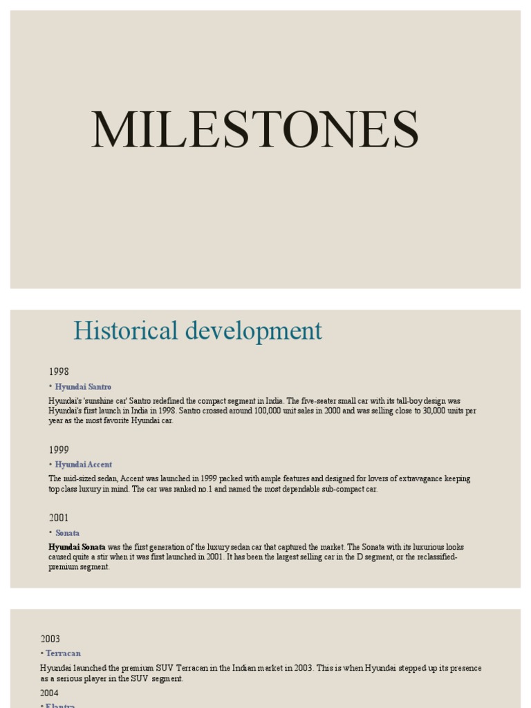 Milestones | PDF | Electric Vehicle | Car