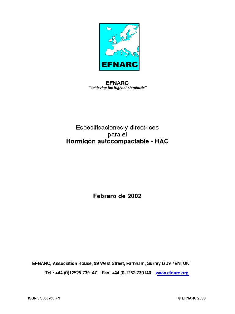Hac Norma Efnarc | PDF | Hormigón | Cemento