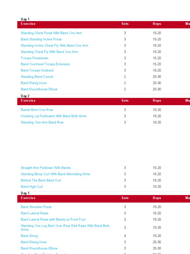 Jym Band Workout | PDF | Physical Exercise | Musculoskeletal System
