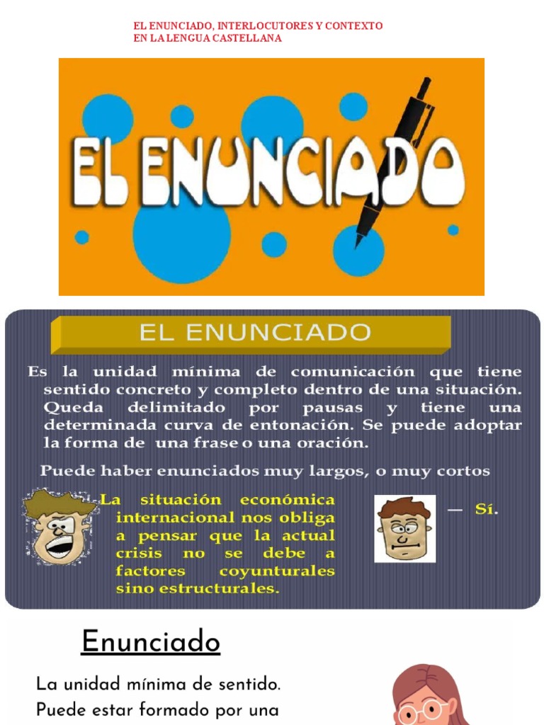 El Enunciado | PDF