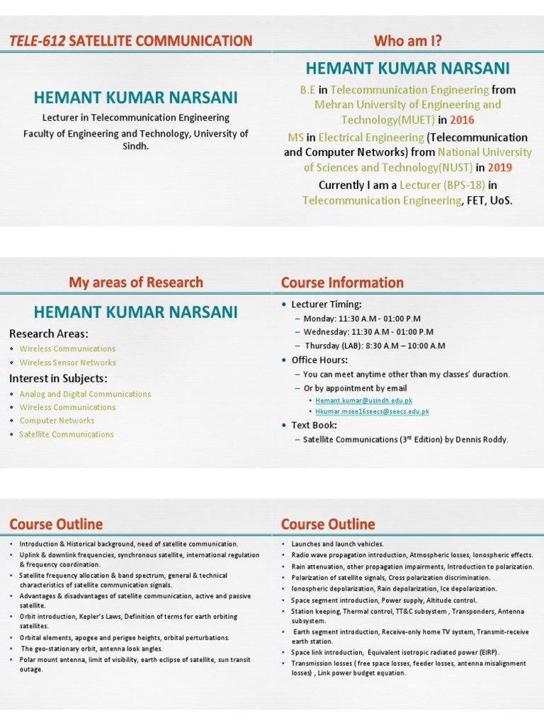 Satelite Communication (Notes) | PDF | Ionosphere | Communications ...