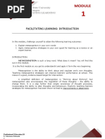 Module 1 in Facilitating Learner-Centered Teaching1 | PDF | Learning ...
