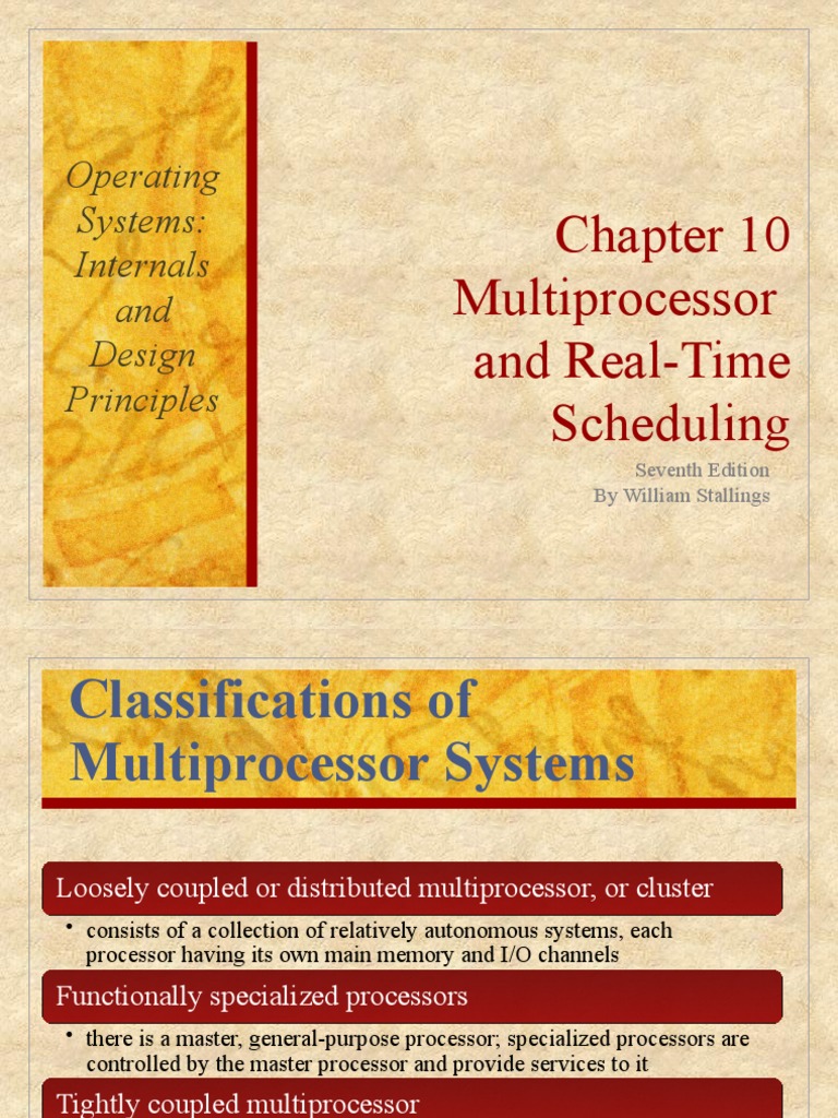 Multiprocessor And Real Time Scheduling Operating Systems Internals And Design Principles