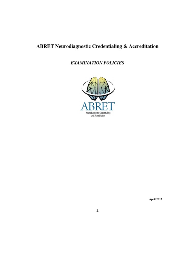 ABRET Examination Policies | PDF | Test (Assessment) | Committee