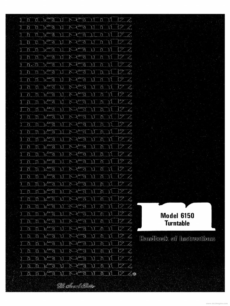 Marantz Model 6150 Handbook | PDF