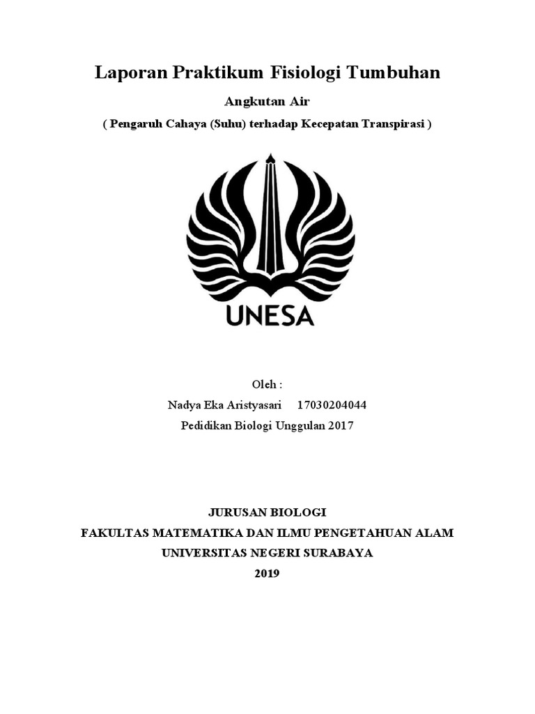 Laporan Praktikum Fistum 3 Angkutan Air | PDF | Griya & Taman | Sains & Matematika