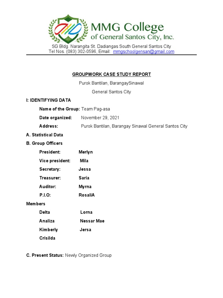 Group Work Case Study: IP Women in Sinawal | PDF | Social Science ...