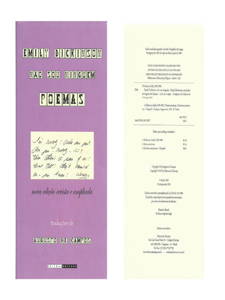 EMILY DICKINSON (Poemas Selecionados) | PDF