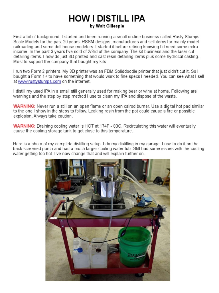 Distilling IPA | PDF | 3 D Printing | Water