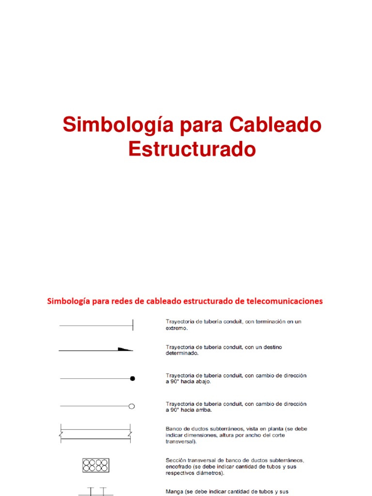 Simbolos para Cableado Estructurado | PDF