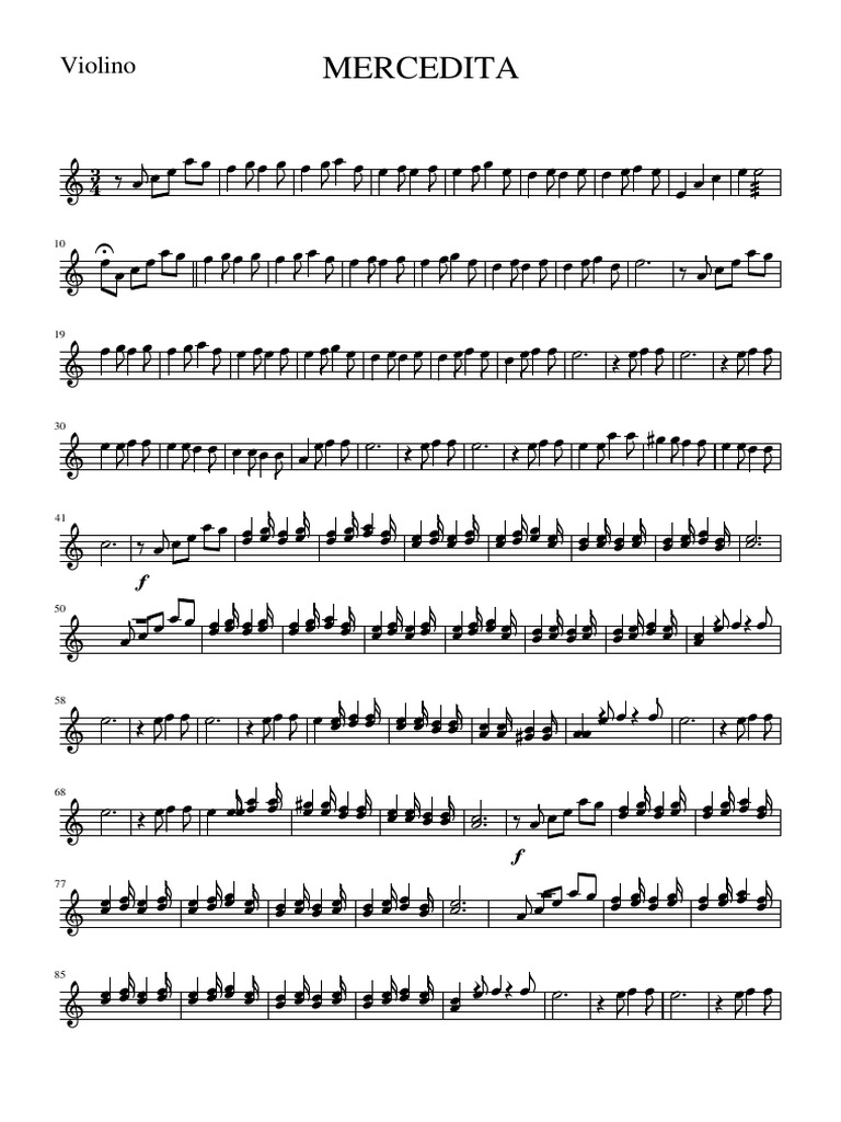 Mercedita Trio Violino | PDF