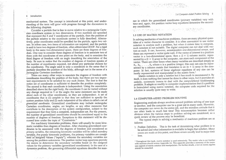 Mechanics of Machines - Samuel Doughty (011-011) | PDF