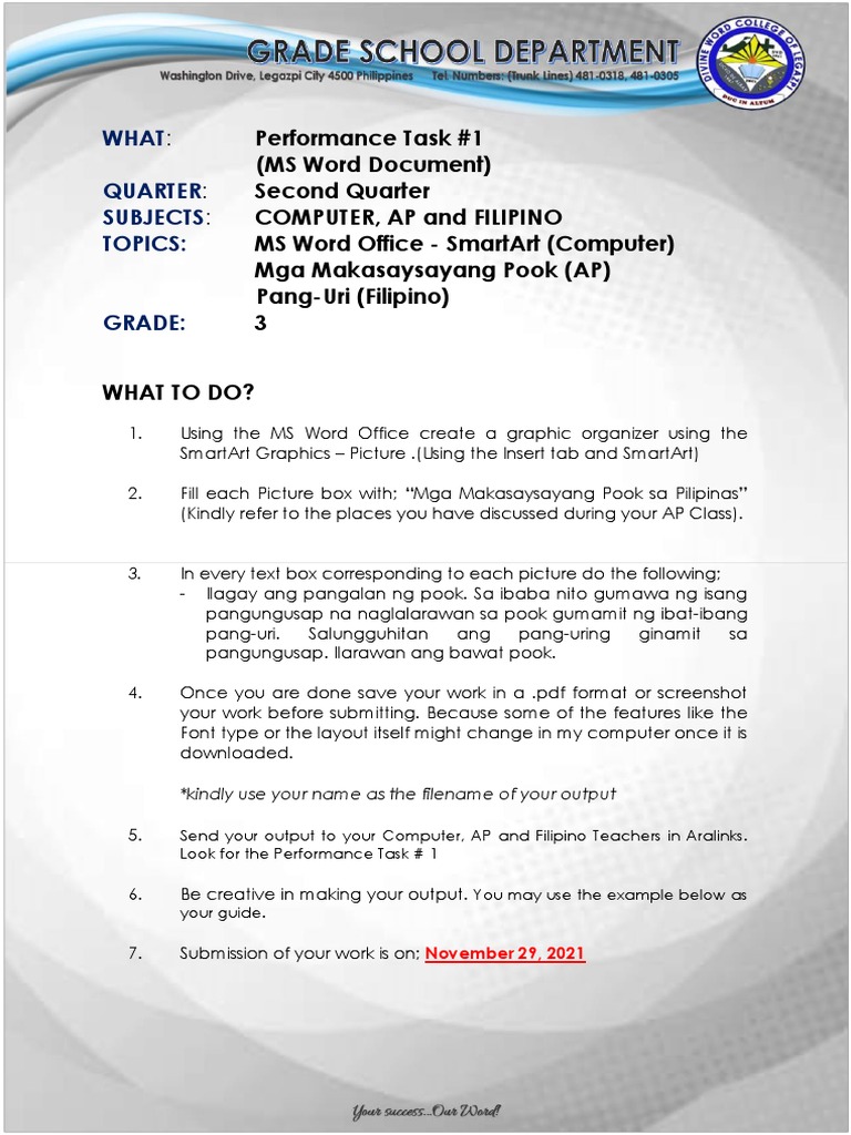 Filipino PT 2ndQ | PDF | Microsoft Word | Text