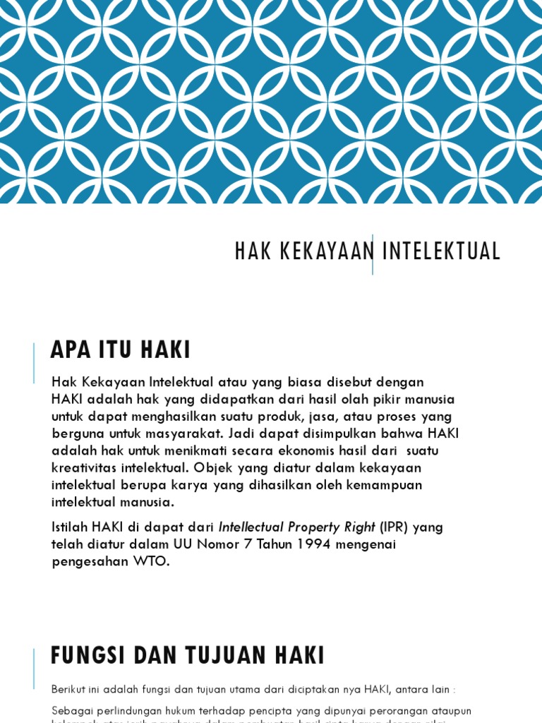 Hak Kekayaan Intelektual | PDF
