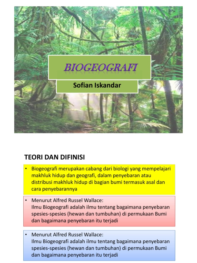 Biogeografi dan Distribusi Flora Fauna | PDF