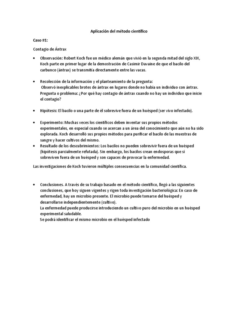 5 Ejemplos Del Método Científico | PDF | Viruela | Solubilidad