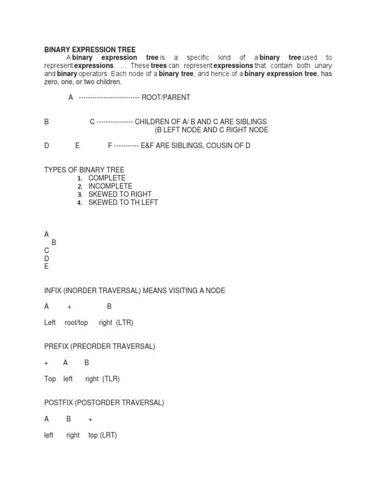 Binary Tree | PDF | Algorithms | Theoretical Computer Science