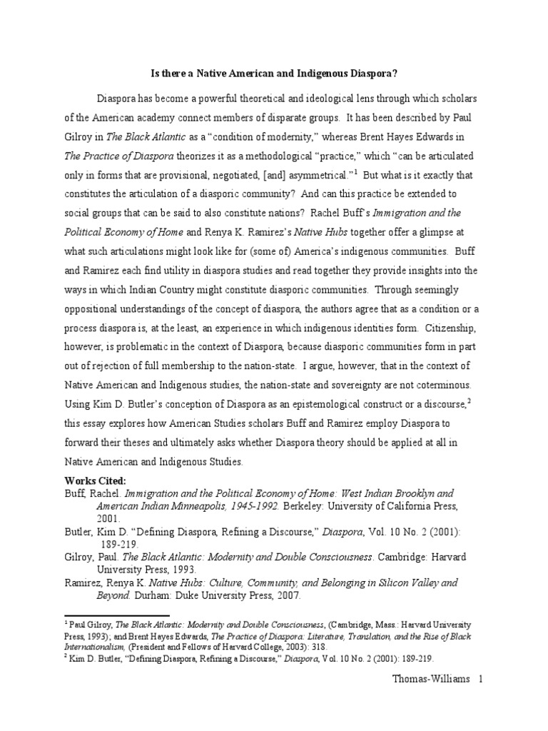 Abstract - Native American Diaspora | PDF | African Diaspora | Identity ...