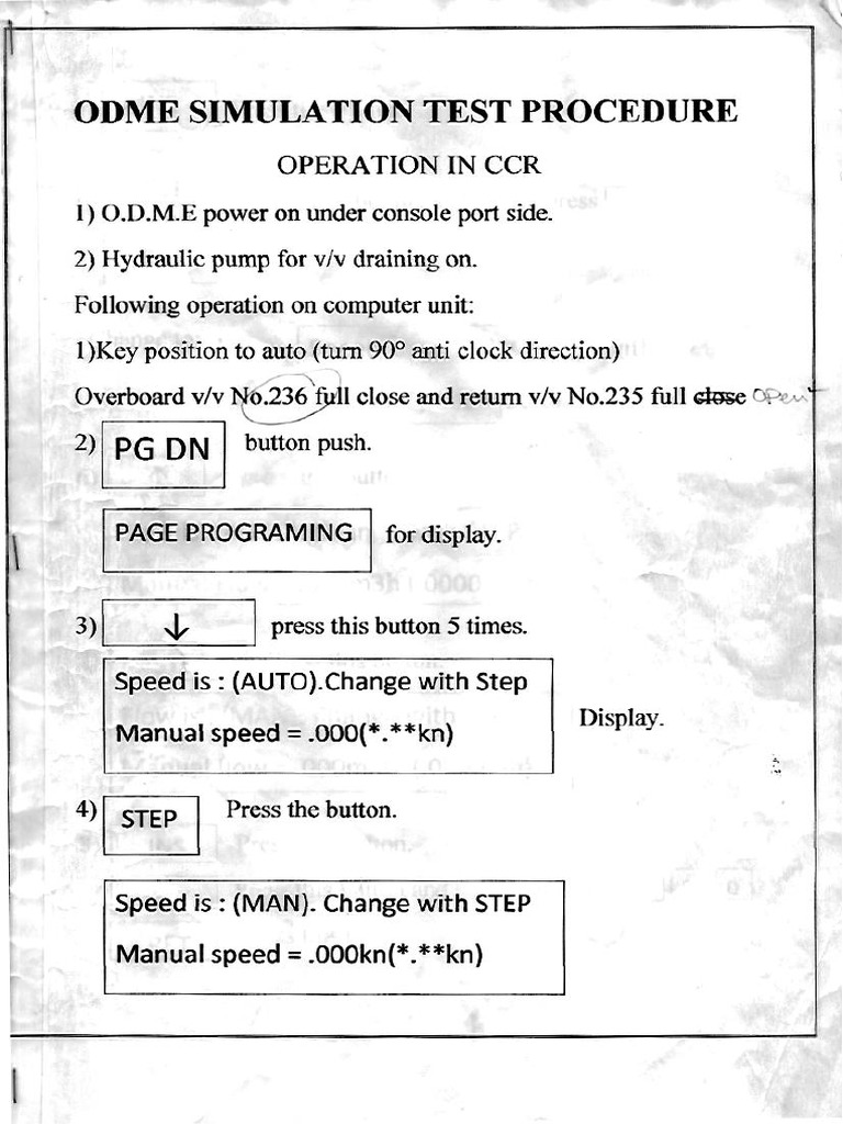 Odme Jowa Cleantoil Test Procedures | PDF