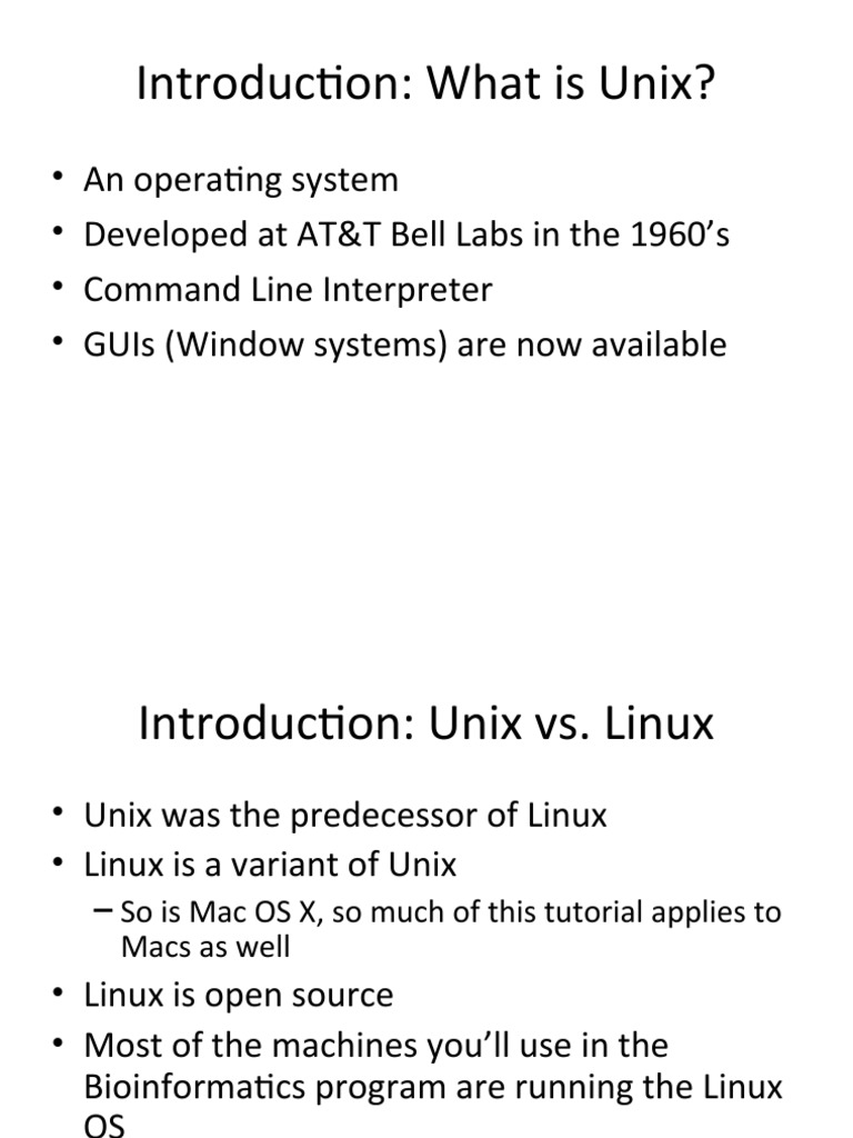 Introduction: What Is Unix? | PDF | Superuser | Password