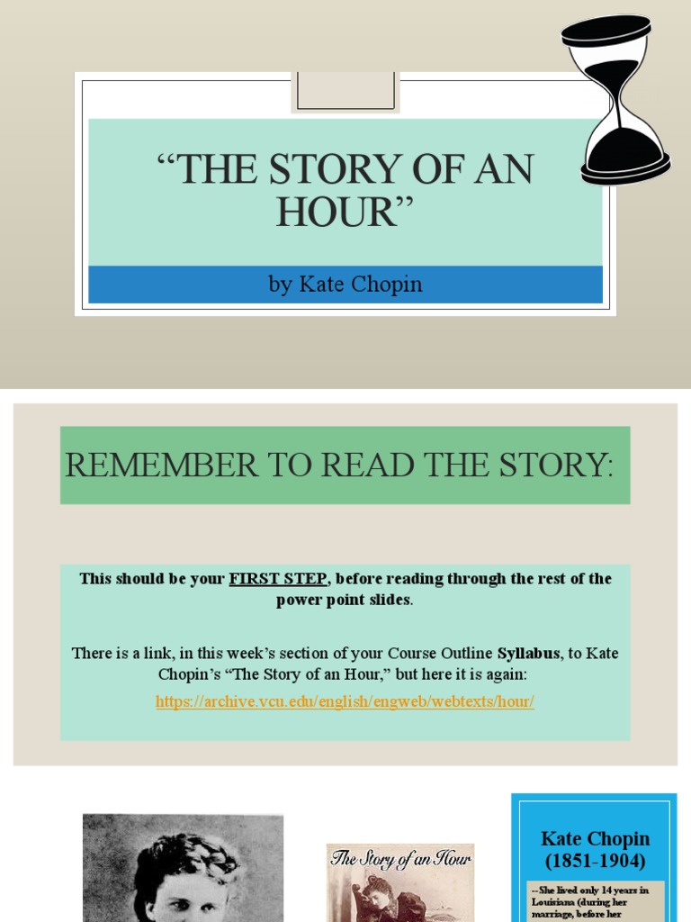 The Story of An Hour by Kate Chopin Powerpoint | PDF | Plot (Narrative ...