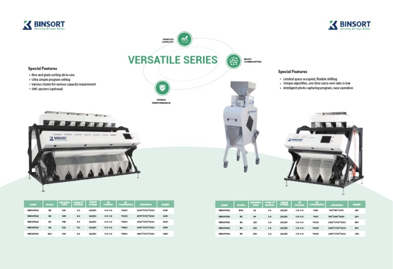 Binsort Versatile Brochure | PDF