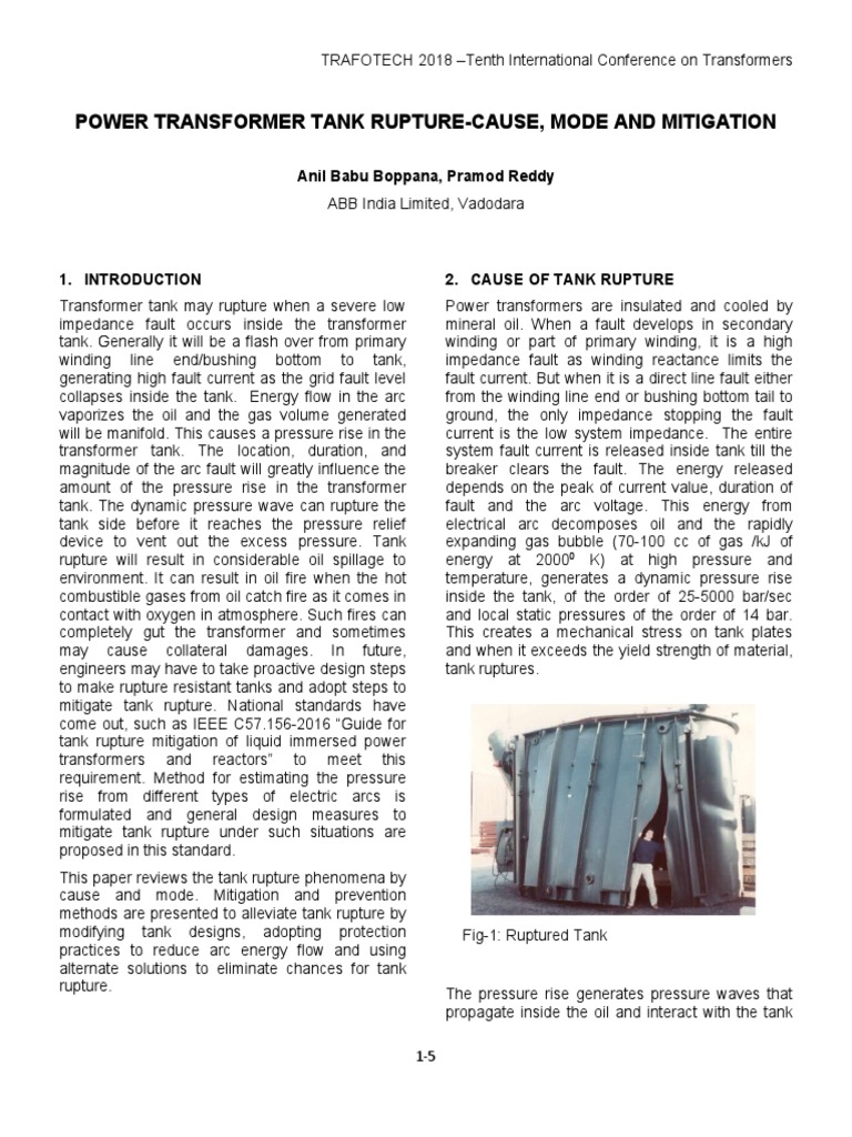 S3-3-Power Transformer Tank Rupture-Cause Mode and Mitigation-Anil Babu ...