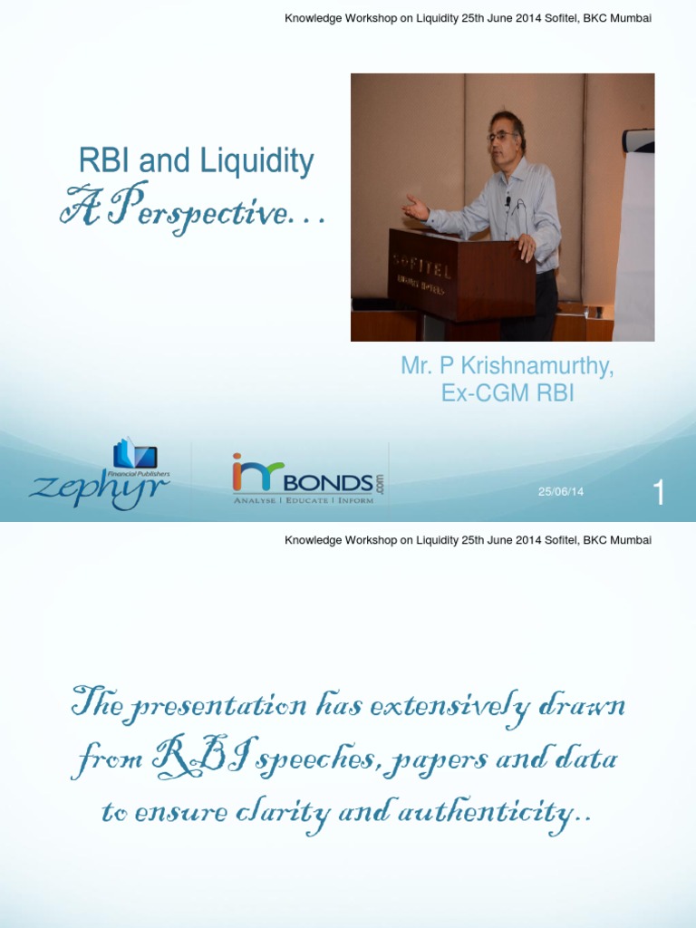Mr. P Krishnamurthy, Ex-Cgm Rbi | PDF | Reserve Bank Of India | Market ...