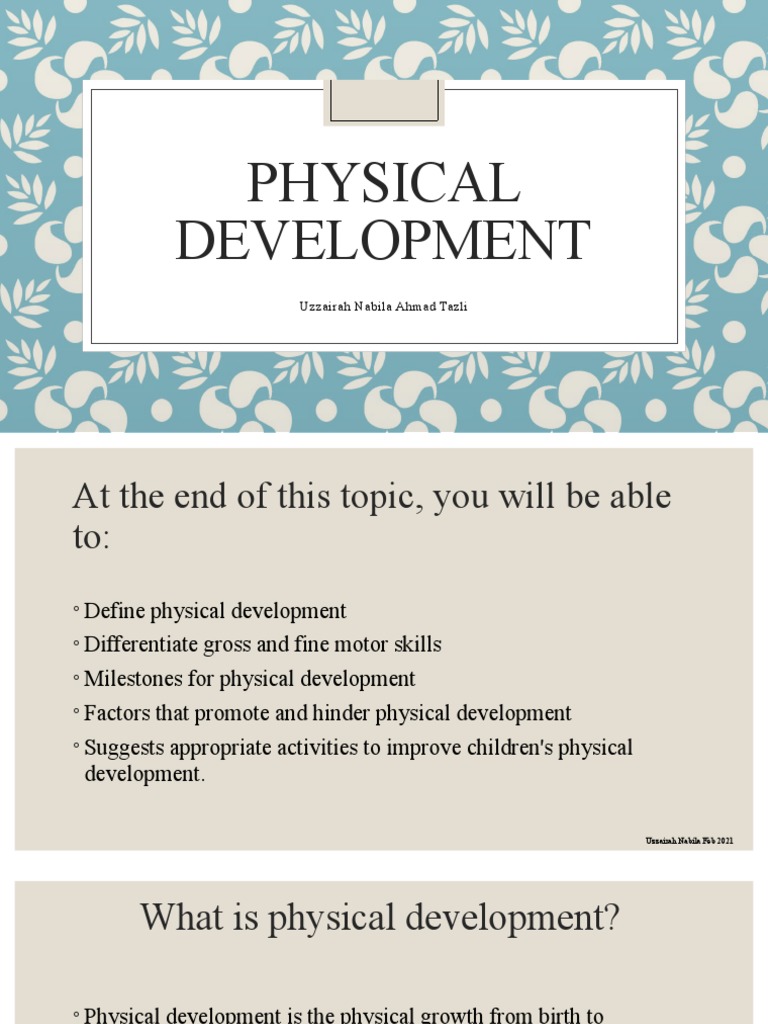 Understanding Physical Development in Children | PDF