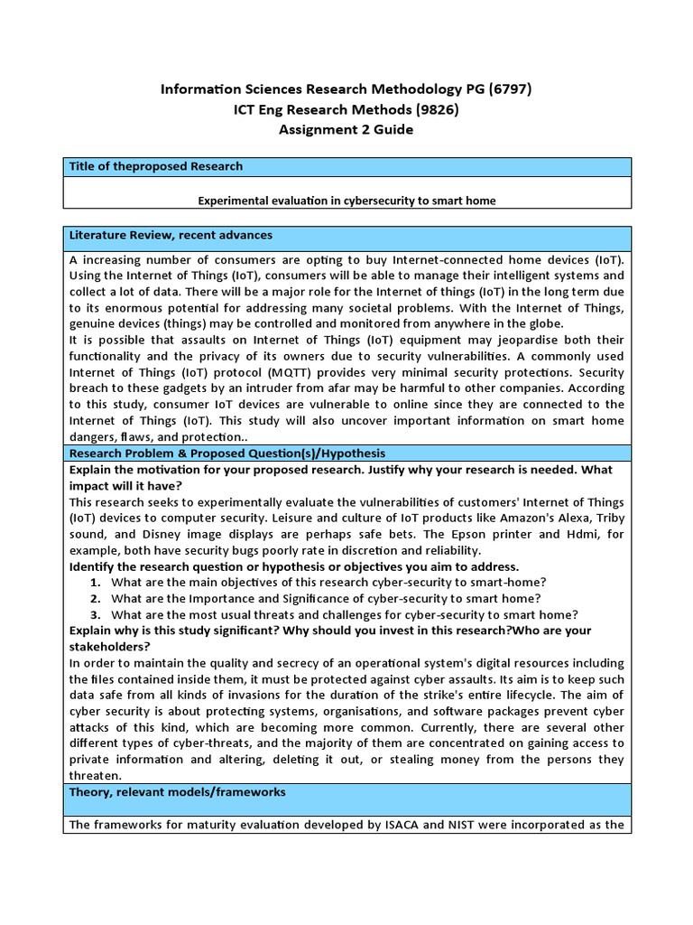 Information Sciences Research Methodology PG (6797) ICT Eng Research ...