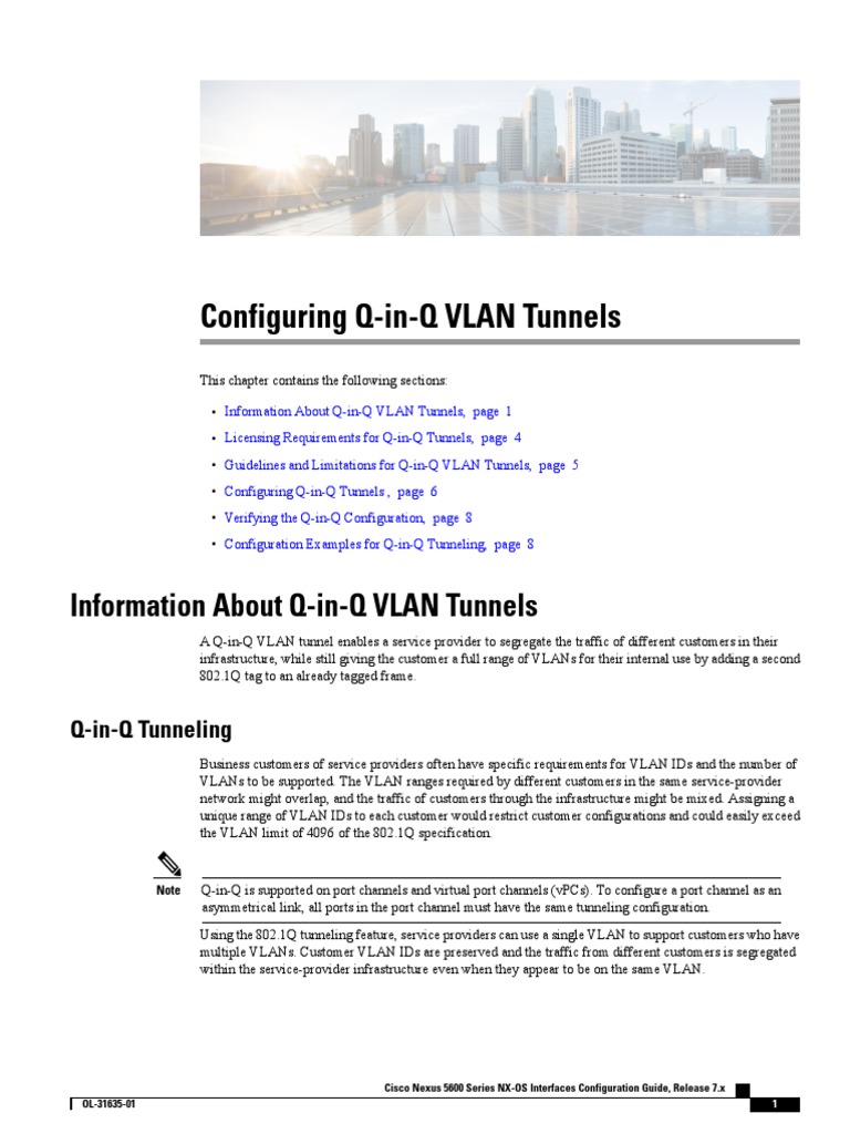 Configuring Q in Q Vlan Tunnels | PDF | Network Architecture ...