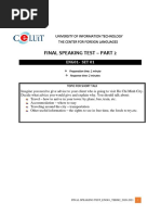 Eet699 Speaking Sample | PDF | Applied Psychology | Behavioural Sciences