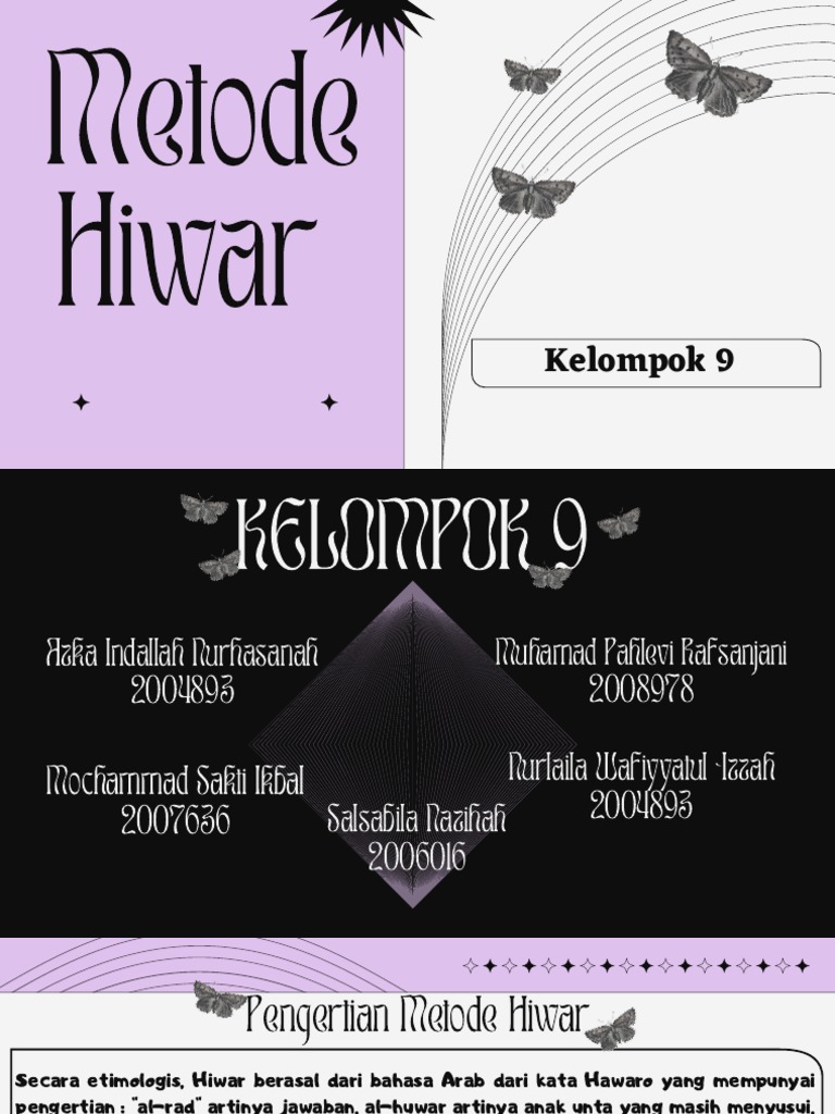 Metode Hiwar - Kelompok 9 | PDF