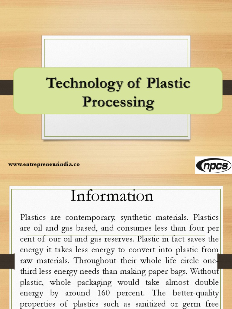 Insights on Plastic Processing Technology | PDF | Plastic | Polyvinyl ...