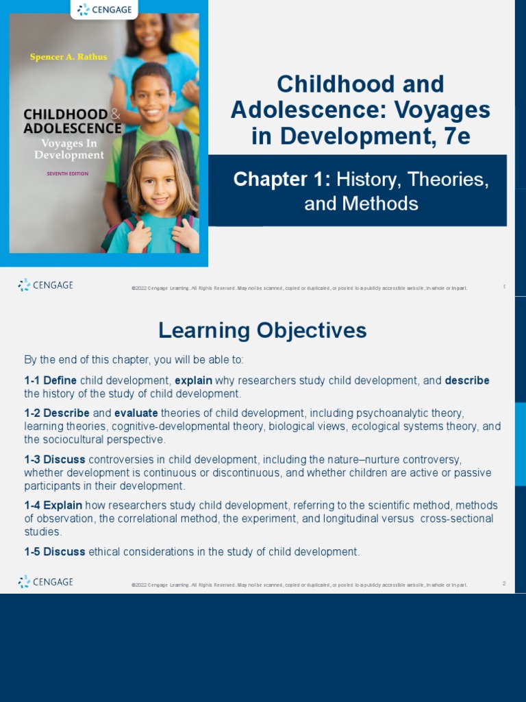 Childhood and Adolescence: Voyages in Development, 7e: Chapter 1 ...